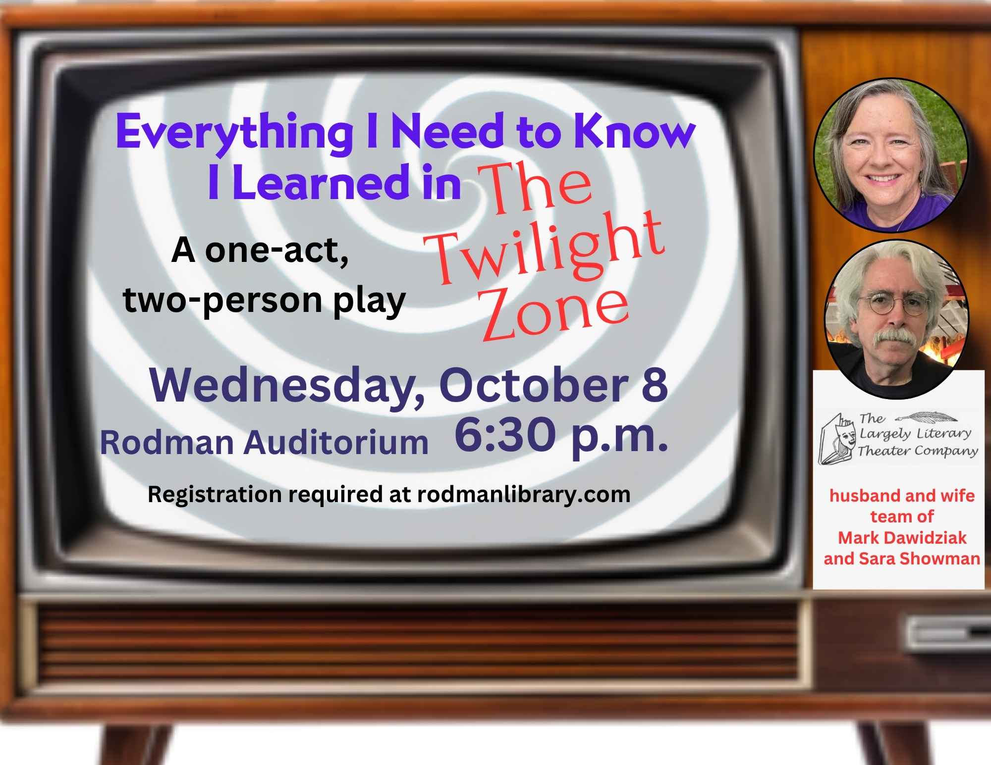 Lessons from the Twilight Zone is Topic of October 8 Program | Rodman ...